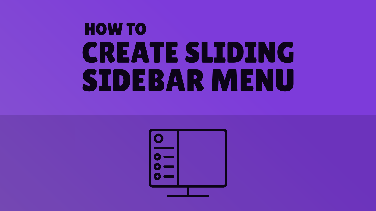 How to Add a Sliding Sidebar Menu to Your Site | Taha Shashtari How to Add a Sliding Sidebar Menu to Your Site | Taha Shashtari
